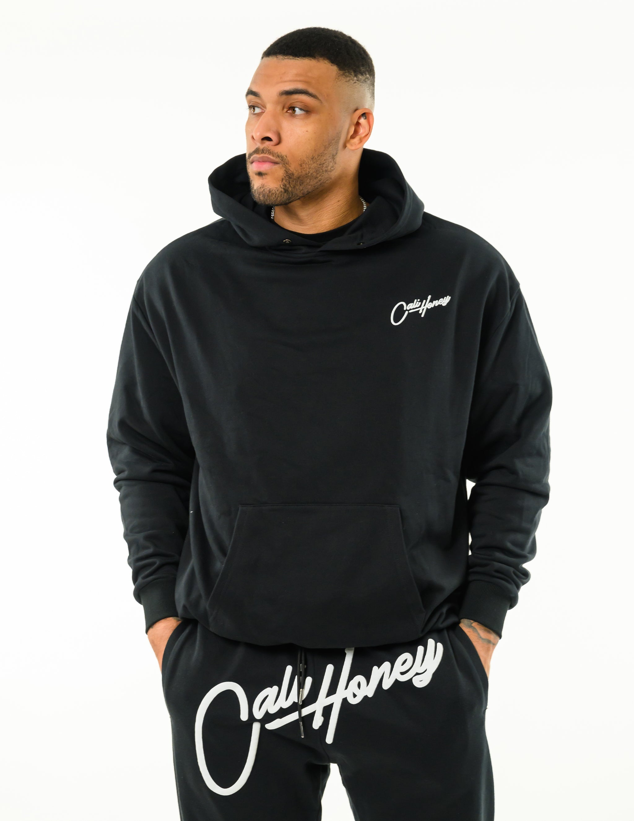 Cursive Hoodie Black – CH Company