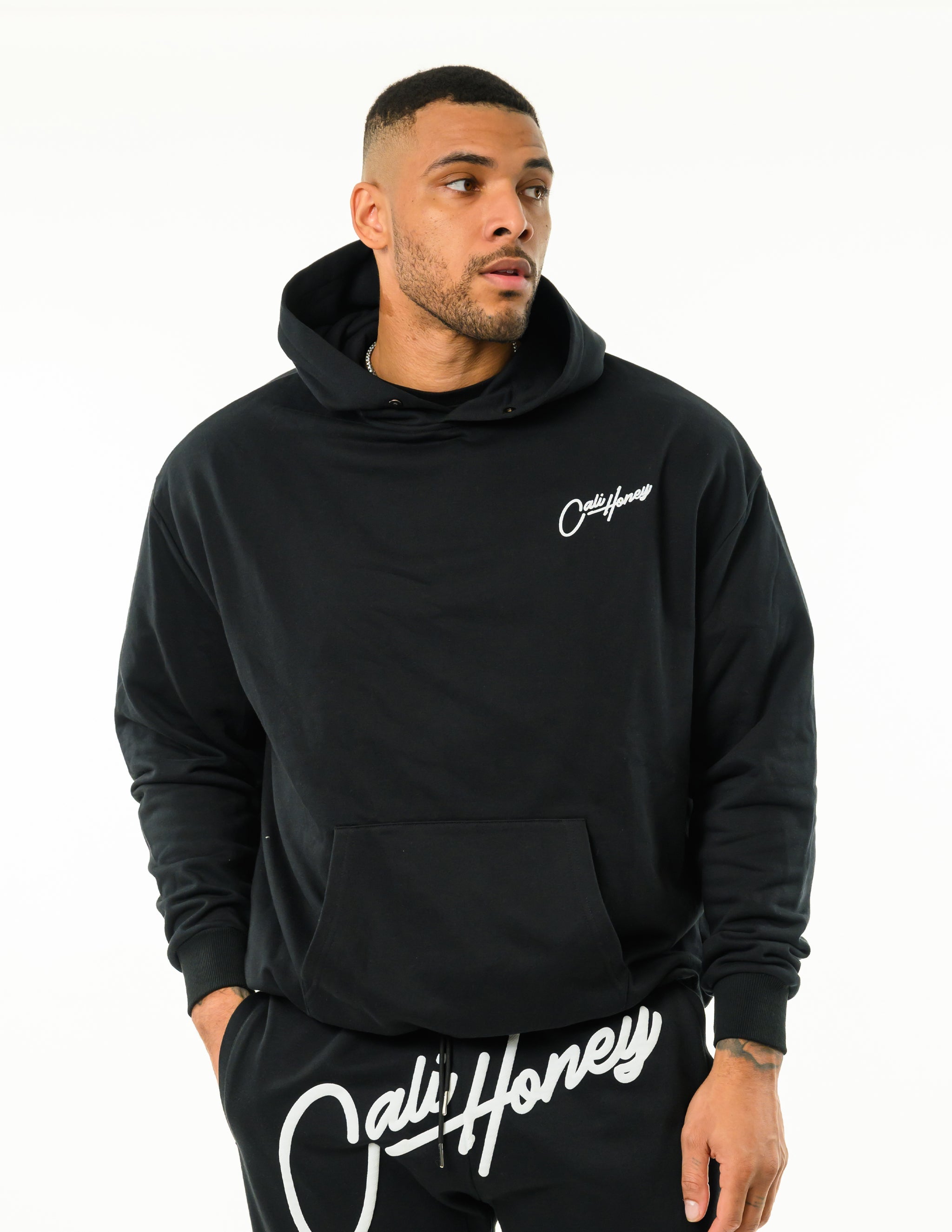 Cursive Hoodie Black – CH Company